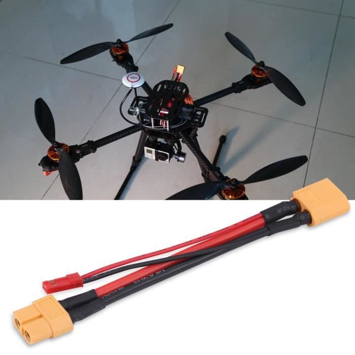 ZJCHAO câble adaptateur JST 2 pièces/ensemble XT60 femelle à XT60 mâle et JST mâle connecteur ...