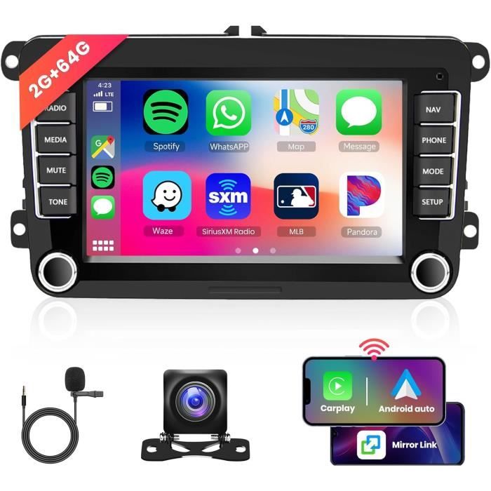 2+64G Android Autoradio Pour Vw Passat Golf Polo Caddy Bettle Touran Tiguan Jetta Pour Seat ...