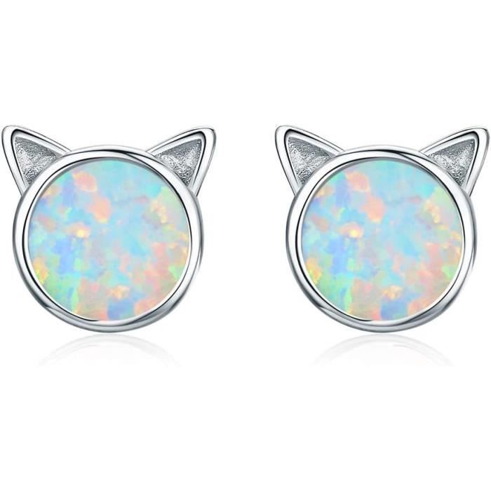 Boucles D'Oreillesen Argent Sterling 925 Pour Enfant Fille Femme ...