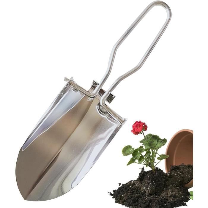 Pelle De Jardin Multifonctionnelle, Bêche De Jardinage en Acier Inoxydable À Manche Pliable ...