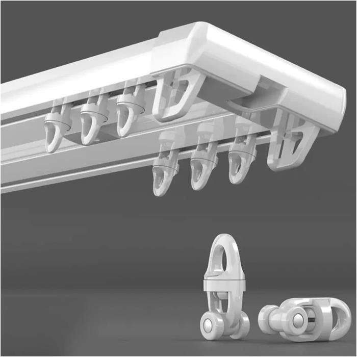 Rail Rideaux Plafond Double tringle à rideau droite très résistante ...