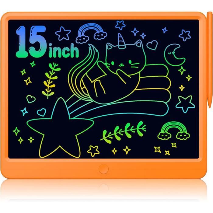 TUGAU Tablette Dessin Enfant 15 Pouces Effaçables Tablette D'écriture ...