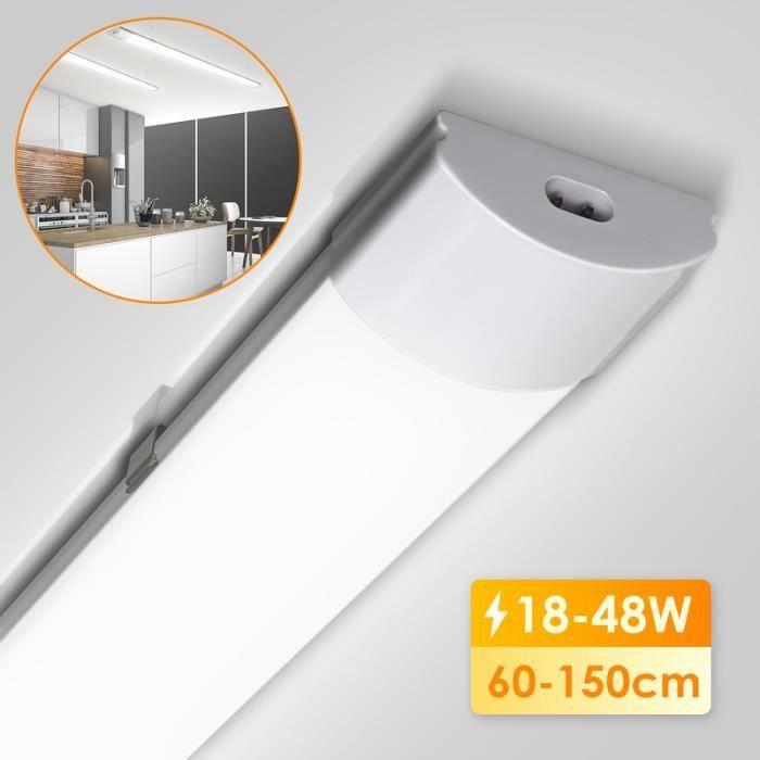SWANEW Luminaire LED 18W 1530Lm 4000K Lineal Monté En Surface 60cm - Cdiscount Maison