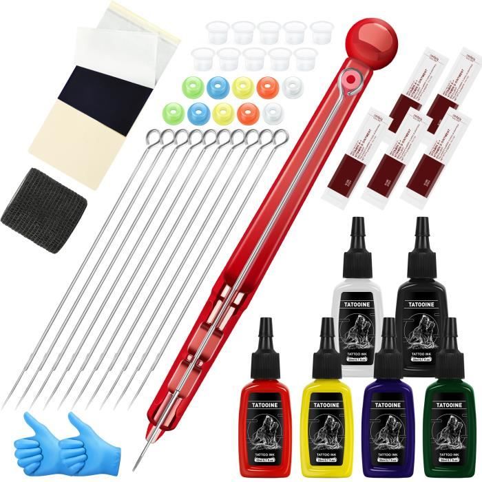 Hand Poke and Stick Kit Tatooine Tatouage à la Main et au Bâton en Alliage œillets de Tatouage ...