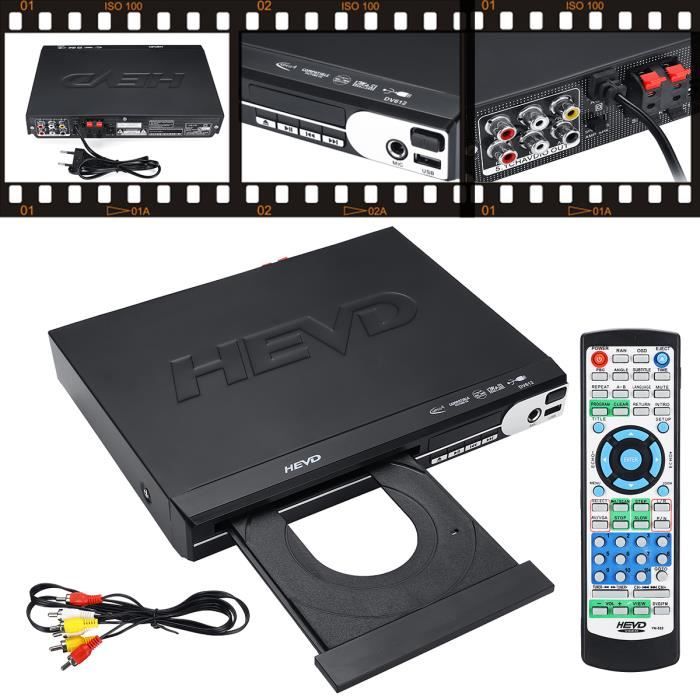 NEUFU Lecteur DVD HD Avec Télécommande Câble AV EU Prise - Cdiscount TV ...