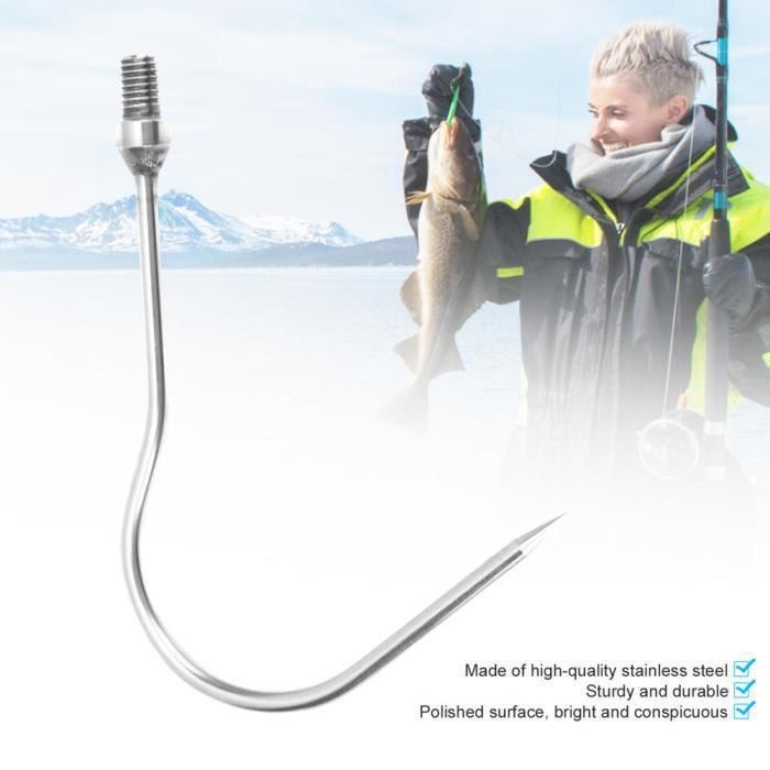 TMISHION 8 mm Crochet à visser Acier inoxydable Fileté Crochet de ...