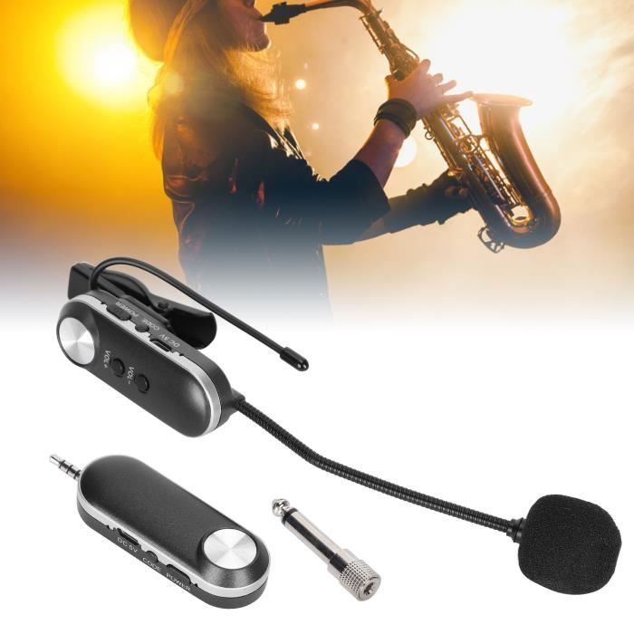 Micro pour Saxophone Microphone de Saxophone de Guitare Haut-Parleur ...