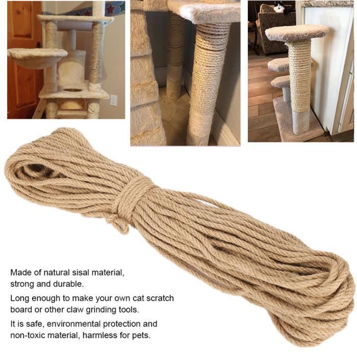 VGEBY Corde Sisal Durable pour Arbre à Chat DIY Jouets à Gratter ...