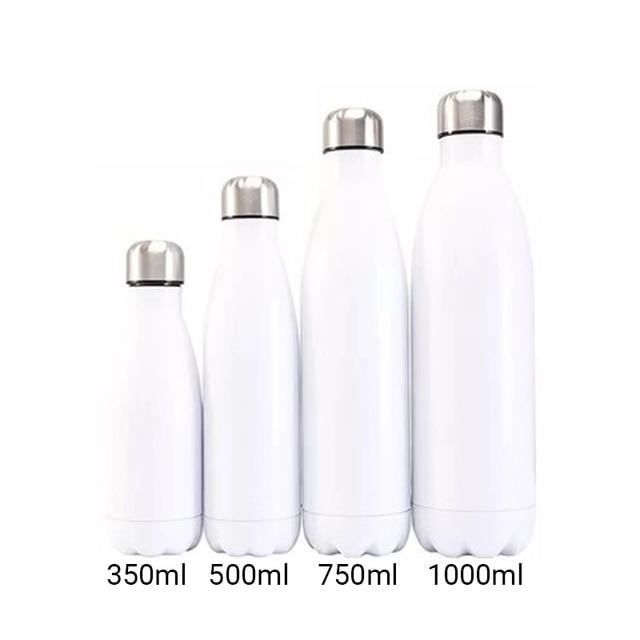 GOURDE BIDON,White-350ml LOGO Custom--Bouteille isotherme à Double ...