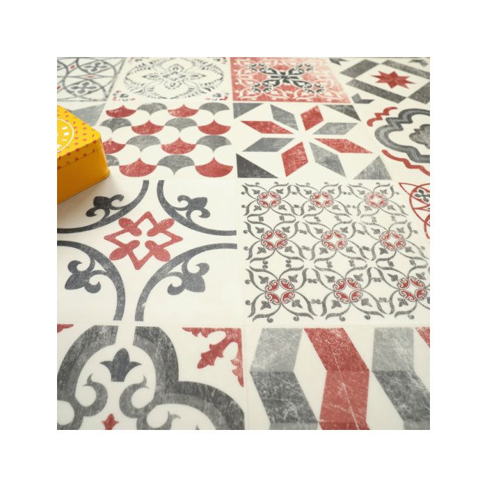 Tapis Vinyl Carreaux De Ciment