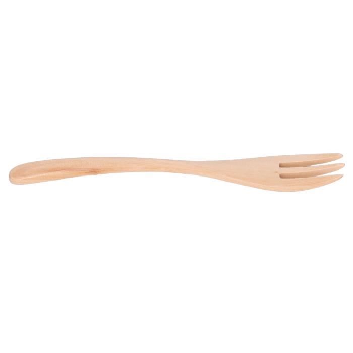 Fourchette en bois - QIILU - Gugertree - Réutilisable - Long manche ...