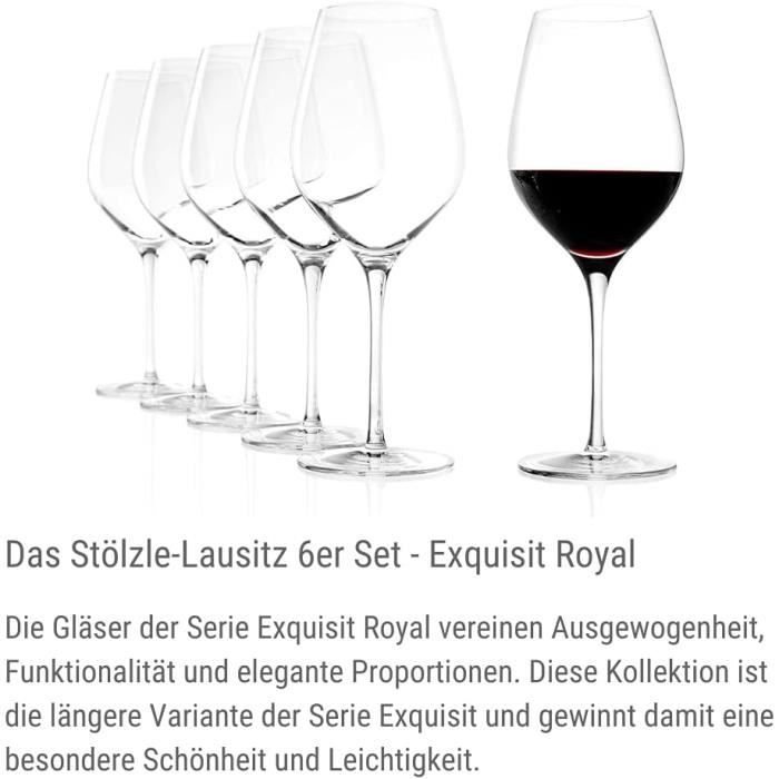Verres À Vin Rouge Exquisit Royal Bordeaux 645Ml I Verres À Vin Rouge ...