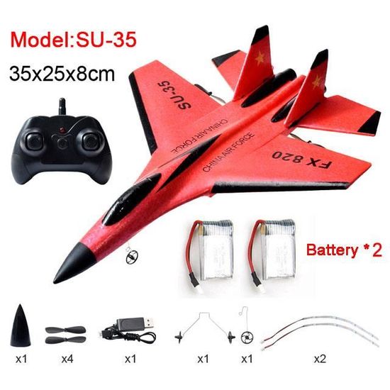 SU35 rouge 2b-SU 35 MIG350 RC Airana Télécommande foetal der Fighter Hobby 2.4G RC Avion Drones ...