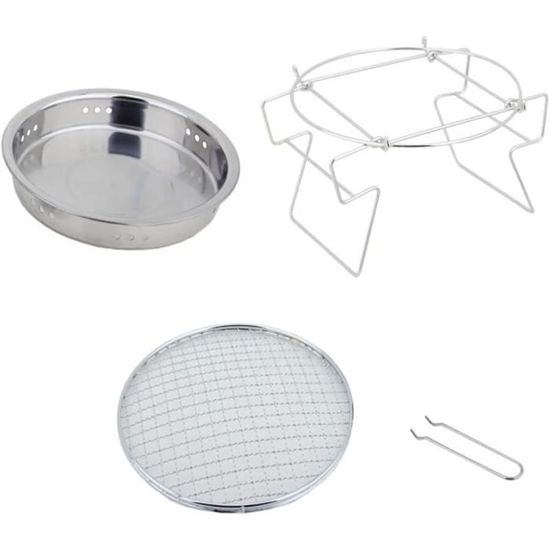 Grill Grille De Barbecue Ronde En Acier Inoxydable Pliante Barbecue À ...