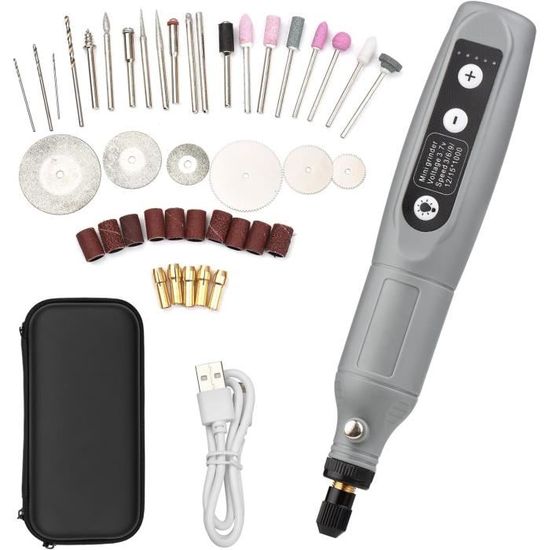 Mini-Meuleuse Sans Fil - - - Perceuse Électrique Reable Portative Usb ...