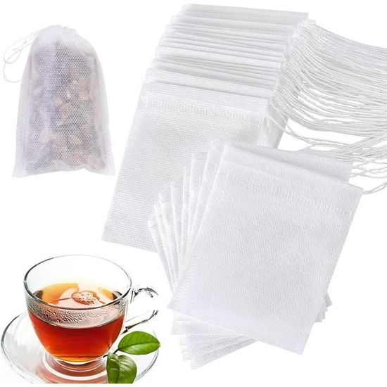 Sachet de Thé, Sac à Thé Jetable Sachets, 200 Pcs Sachet the a Remplir ...