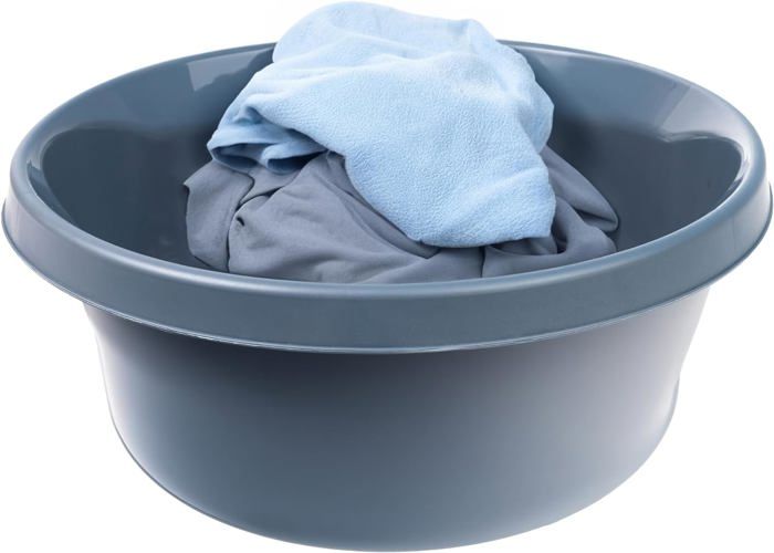 Bassine de lavage ronde en plastique mat - Robuste - Pour la salle de ...