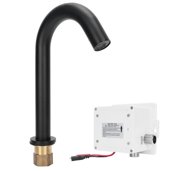 Ashata Robinet à induction Robinet à capteur noir G1 / 2 robinet de ...