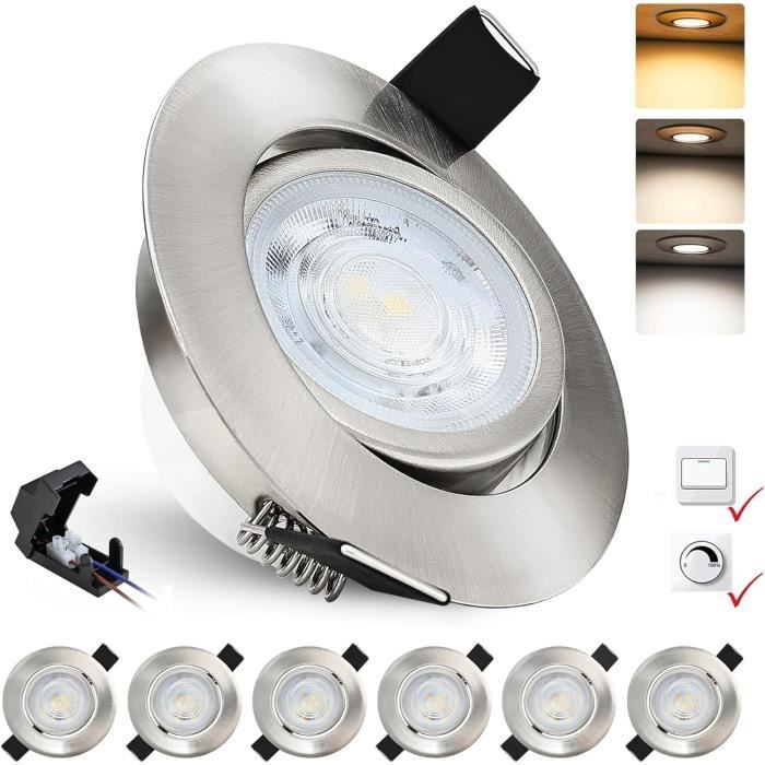 Spot Led Encastrable Dimmable 230V 5W 500Lm, Spot Led , Éclairage De ...