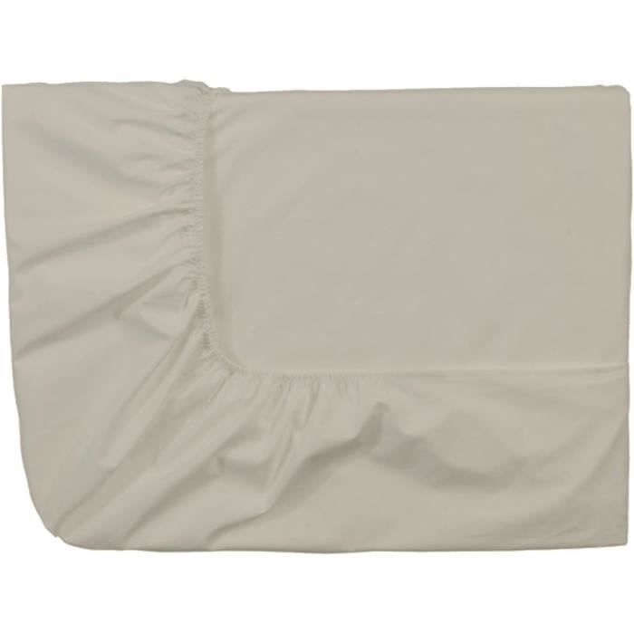 Drap Housse Royal Line Percale de Coton Lin 140 x 200.[Z1237 ...