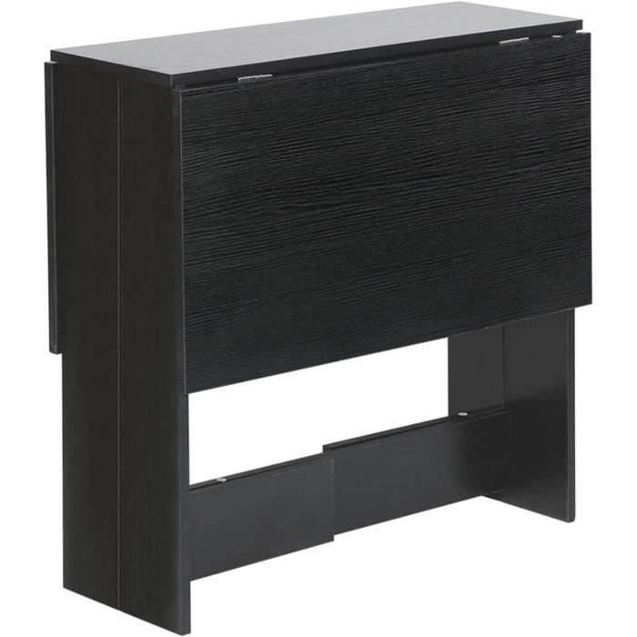 Table de salle à manger pliable en bois avec 2 rabats 2 étagères de ...