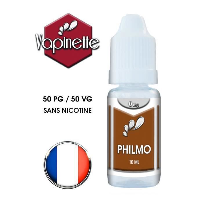 Lot de 5 E-liquides arôme Philmo 10 ml 0 MG-ML 50-50 PG-VG VAPINETTE ...