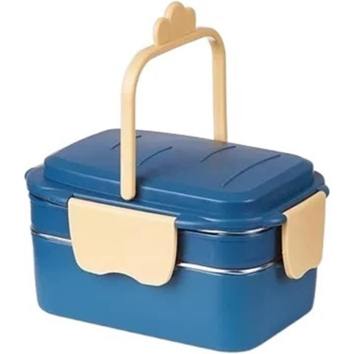 Double Layer Stainless Steel Lunch Boxes For Heat Preservation Portable ...