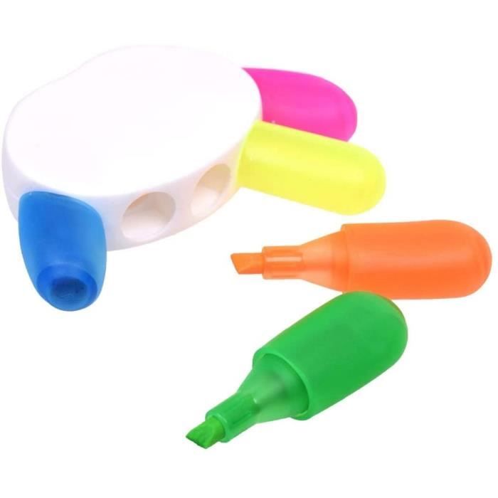 Surligneur en forme de main - 5 couleurs - Pointe fine - Couleurs fluo ...