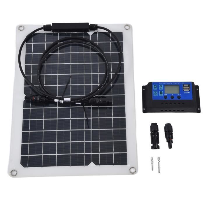 EJ.life 40A Solar Controller Set, Low Light Efficiency Solar Panel for Cars for Ships for ...