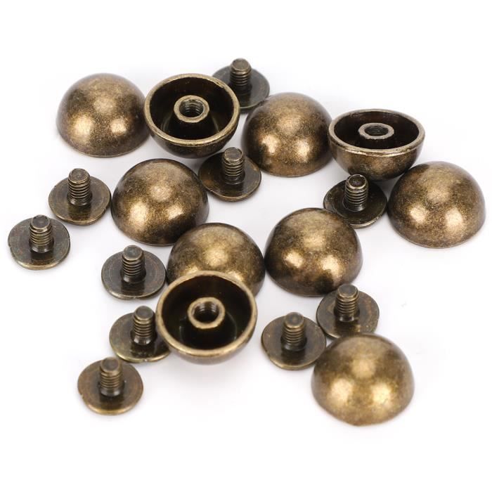 HURRISE Rivets champignon 12 mm 30 Kits Rivets de Champignon à Vis ...