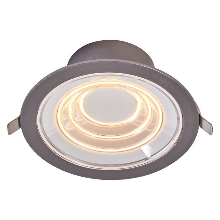 Downlight LEDVANCE DECOR FIL DL RIPPLE - LEDVANCE - Argent - 9W - 850lm ...