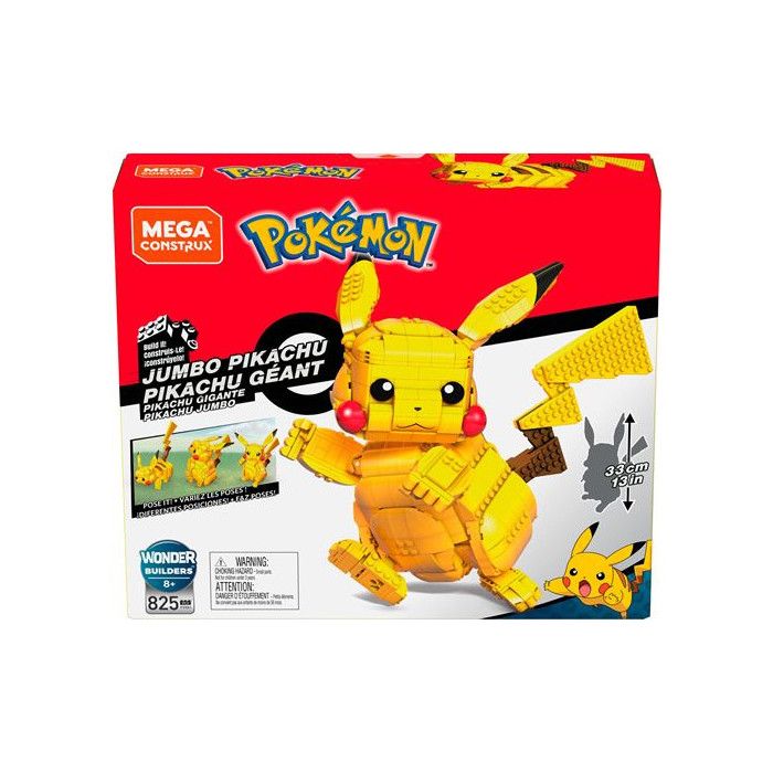 Jeu de construction Mega Bloks Pikachu géant à construire 325 pièces ...