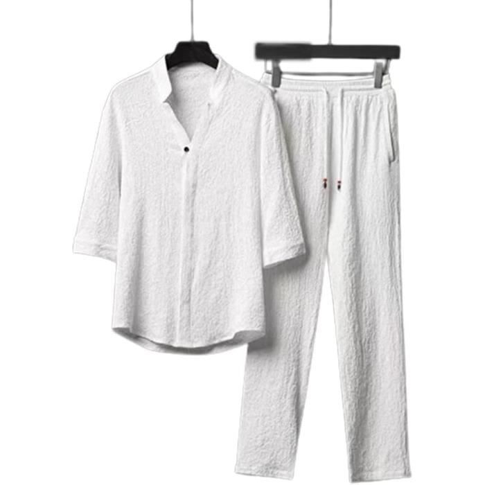 Ensemble 2 pièces en Lin pour Hommes - Tenues d'été pour Les Vacances à ...