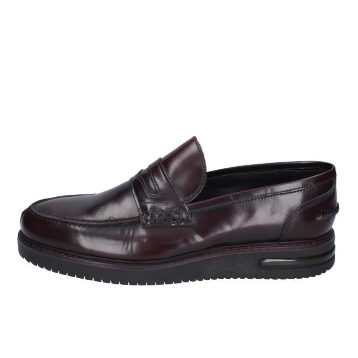 Mocassins Homme en Cuir Bordeaux - BRUNO VERRI - BC298 - Pointure EU 42 ...