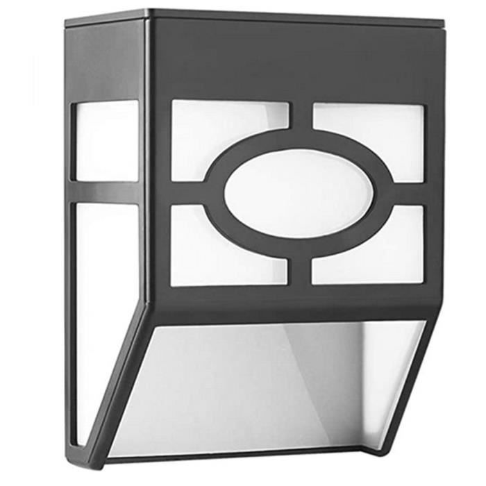 Applique solaire clôture lumières LED sans fil détecteur de mouvement 2 ...