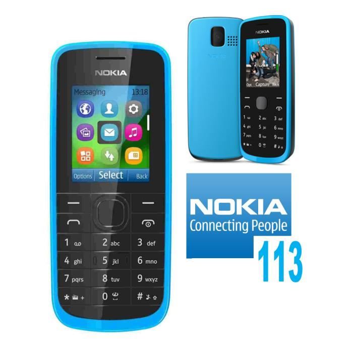 Nokia 113 - Bleu - GSM - téléphone mobile - Cdiscount Téléphonie