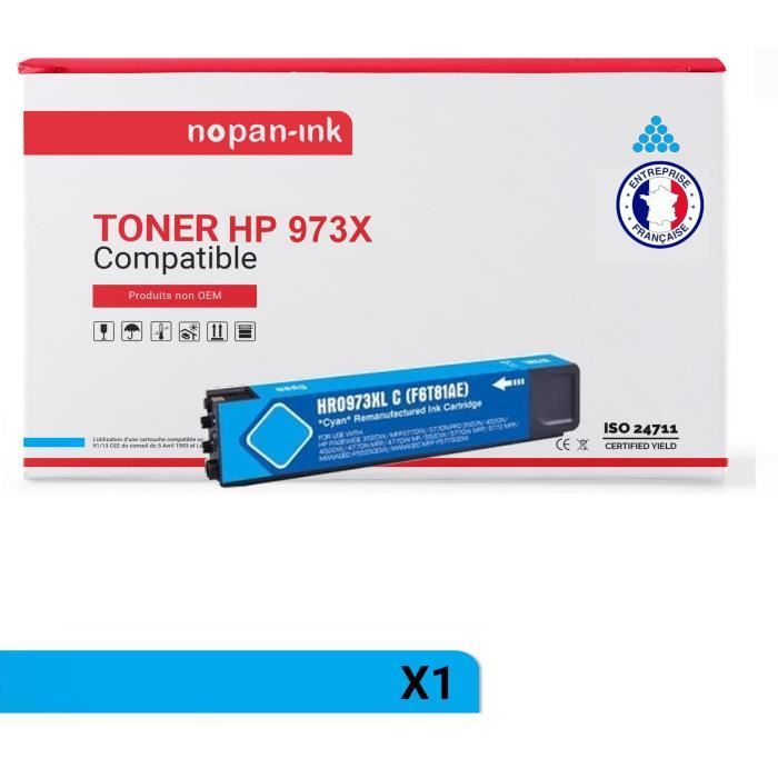 NOPAN-INK - x1 Toner HP 973X (F6T81AE) compatible HP PageWide Pro 450 ...