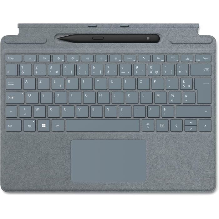 Surface Clavier Signature Keyboard + Stylet Surface Slim Pen 2, Bleu ...