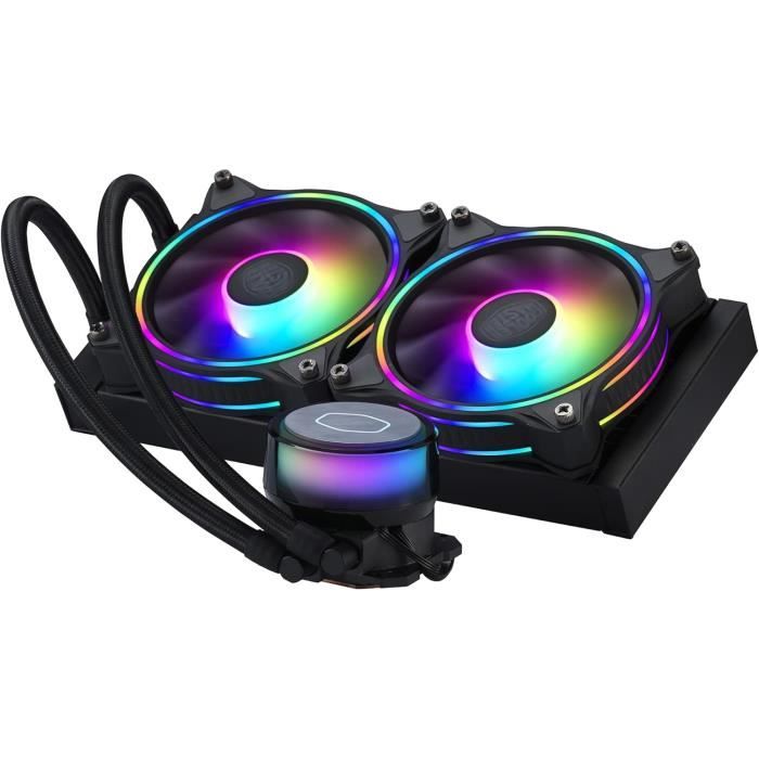 Masterliquid Ml240 Illusion Refroidisseur Liquide Pour Cpu-Watercooling Aio,Radiateur 240Mm,2 X ...
