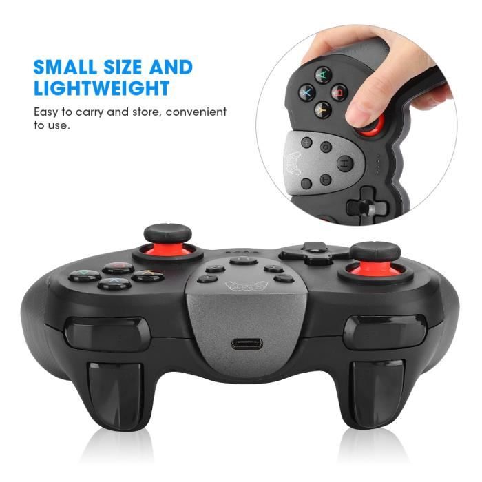 JIA T17 Poignée de Jeu Bluetooth sans Fil ABS Manette de Jeu de ...