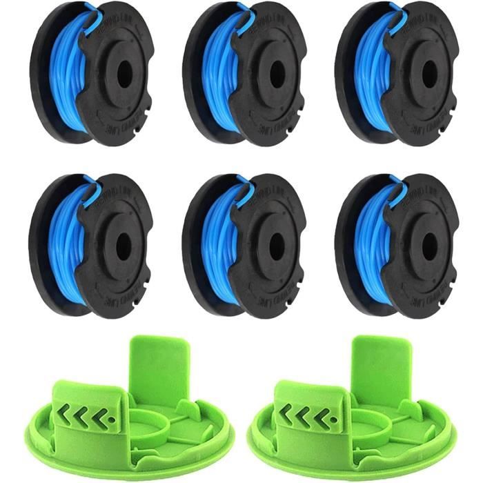 Greenworks Bobine De Fil Pour Débroussailleuse 24 V G24Lt, G24Ltk2, G24Lt30M, G24Lt30Mk2 (6 ...