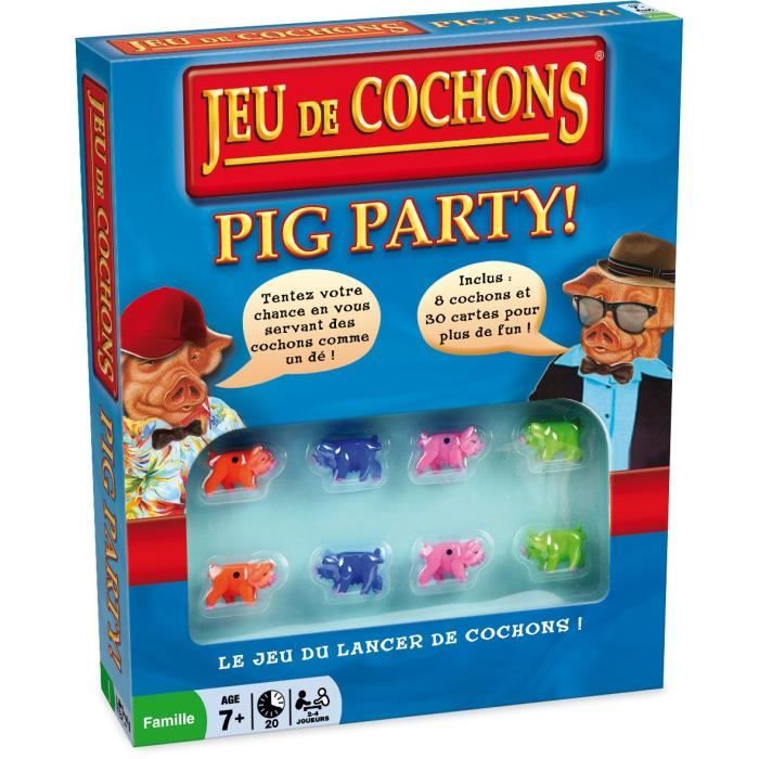 JEU DE COCHONS - Pig Party - Version française - Cdiscount Jeux - Jouets