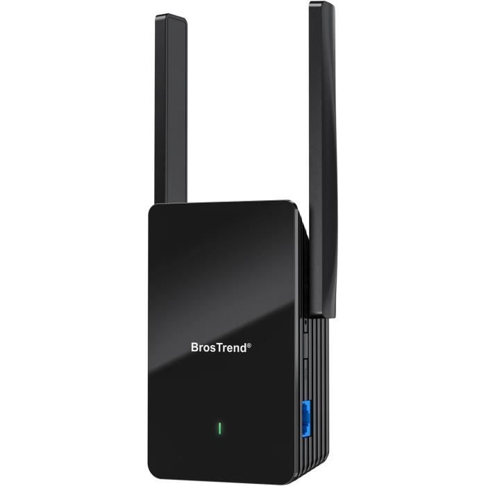 Répéteur WiFi 6 AX1500, Repeteur WiFi Puissant Couvre jusqu'à 185m² ...