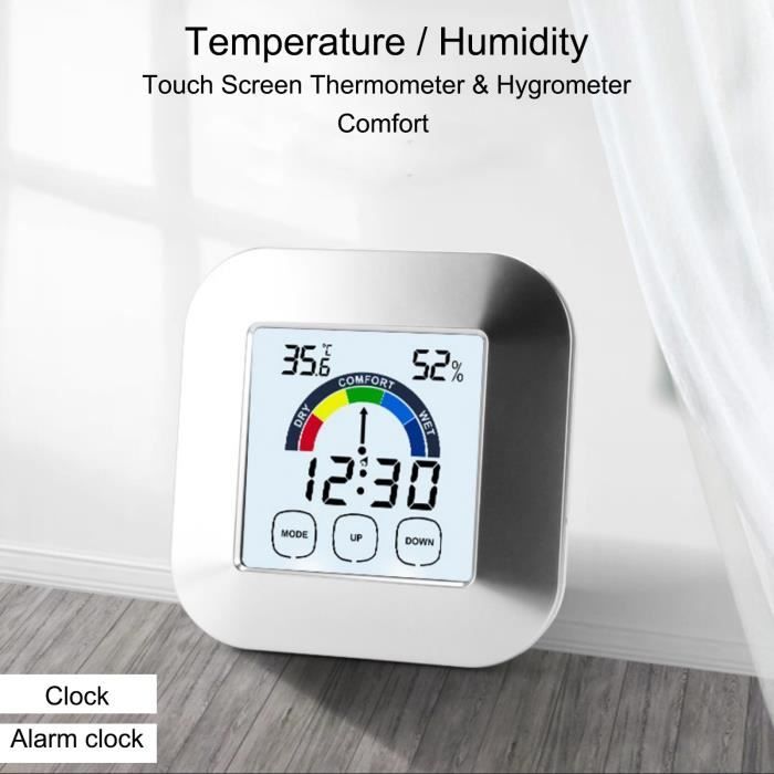 Thermomètre numérique,--Thermomètre numérique LCD, hygromètre'intérieur, moniteur'humidité ...