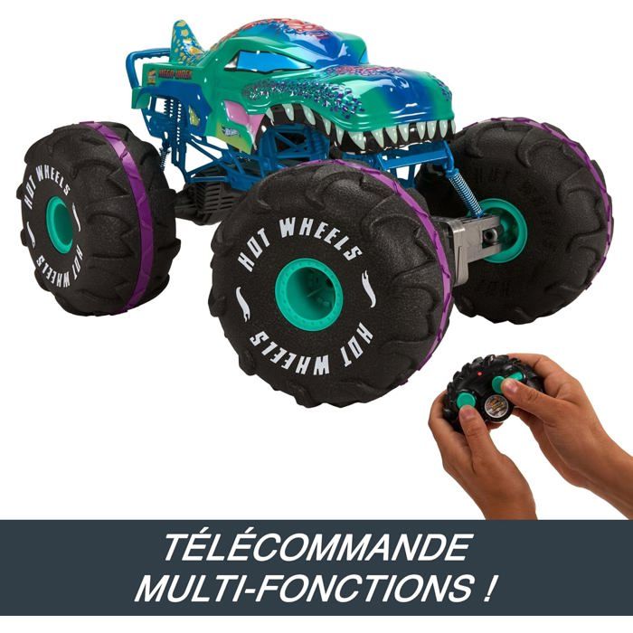 Voiture Télécommandée Hot Wheels Monster Trucks Mega-Wrex RC XL 1/6 61 ...