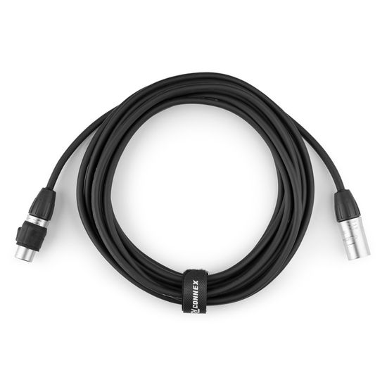 PD Connex CX109-6 Câble DMX Mâle/Femelle Étanche IP65 XLR 5 Broches 6m ...