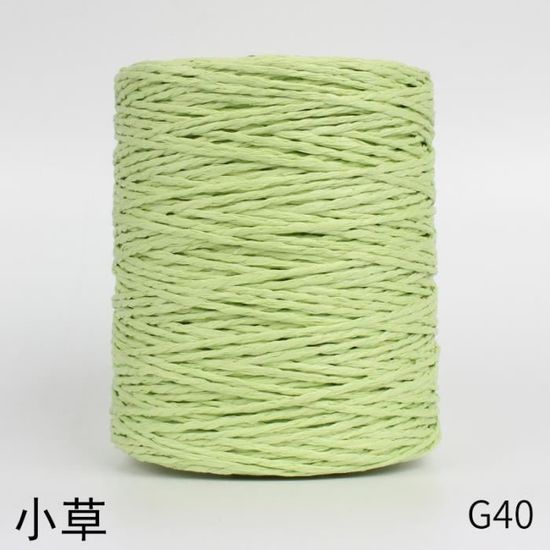 Pelotes de laine,Fil de paille en raphia naturel pour l'été, chapeau ...