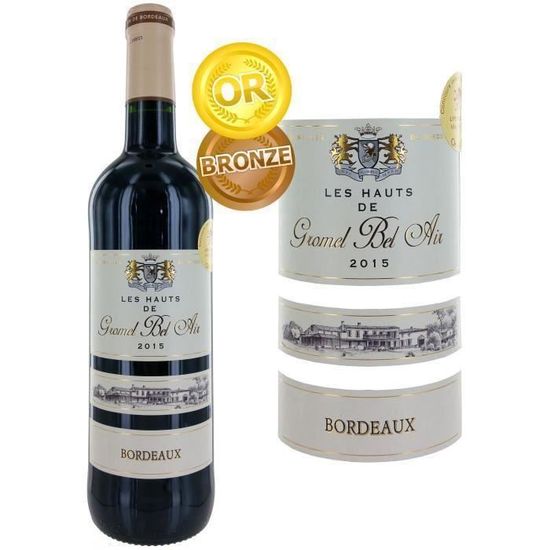 Les Hauts de Gromel Bel Air AOC Bordeaux 2015 -... - La cave Cdiscount
