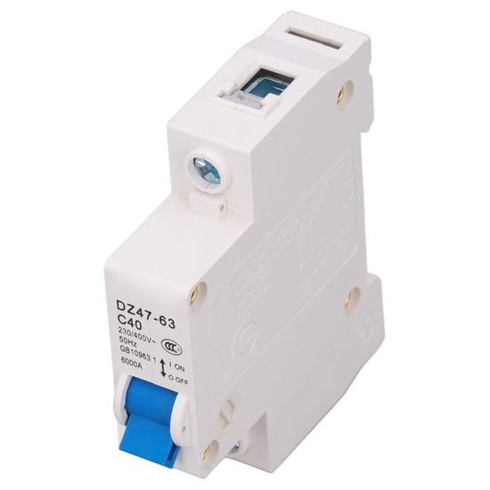 Shipenophy Mini disjoncteur Disjoncteur Miniature 1P Isolateur de Courant Différentiel Montage ...