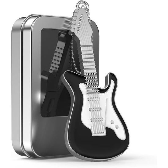64 Go Clé Usb 2.0 Pen Drive Cle Usb Noir Guitare Métal Clef Usb 64Go ...
